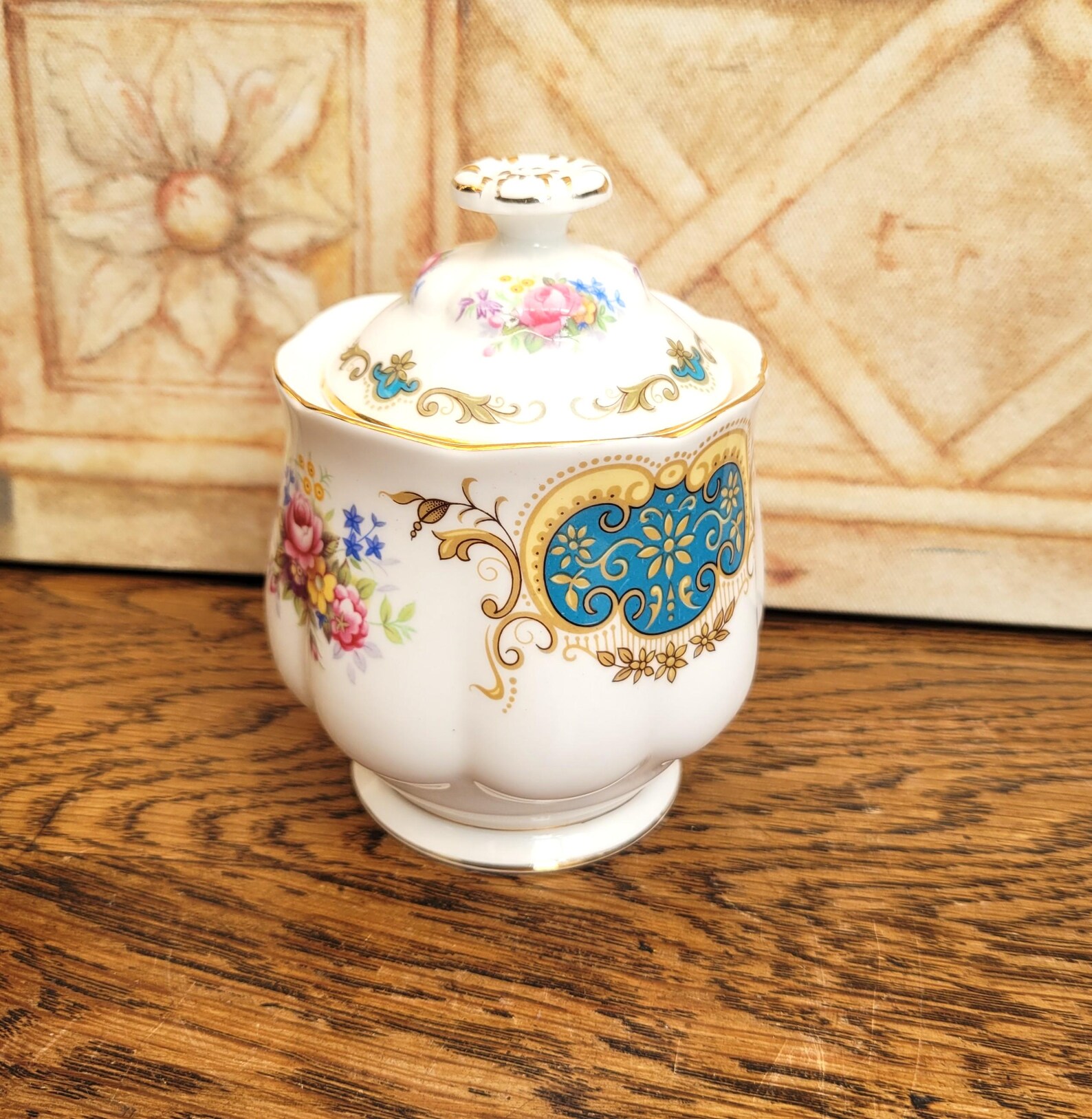 Royal Albert Jam Preserve Jar, Berkley Pattern, English Bone China ...