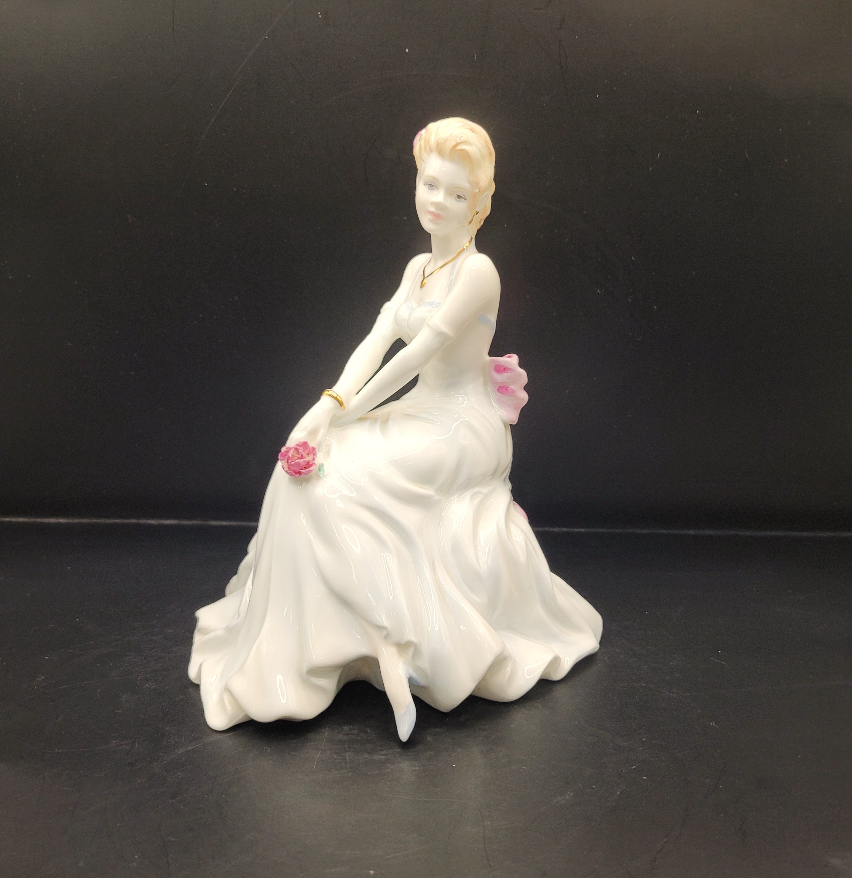 Coalport gail Ladies of Fashion Figurine Seated - Etsy