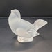 LALIQUE FRANCE Frosted Crystal Bird Sparrow Head up Signed - Etsy