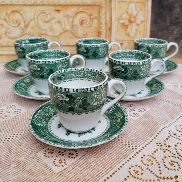 Green Transferware - Etsy