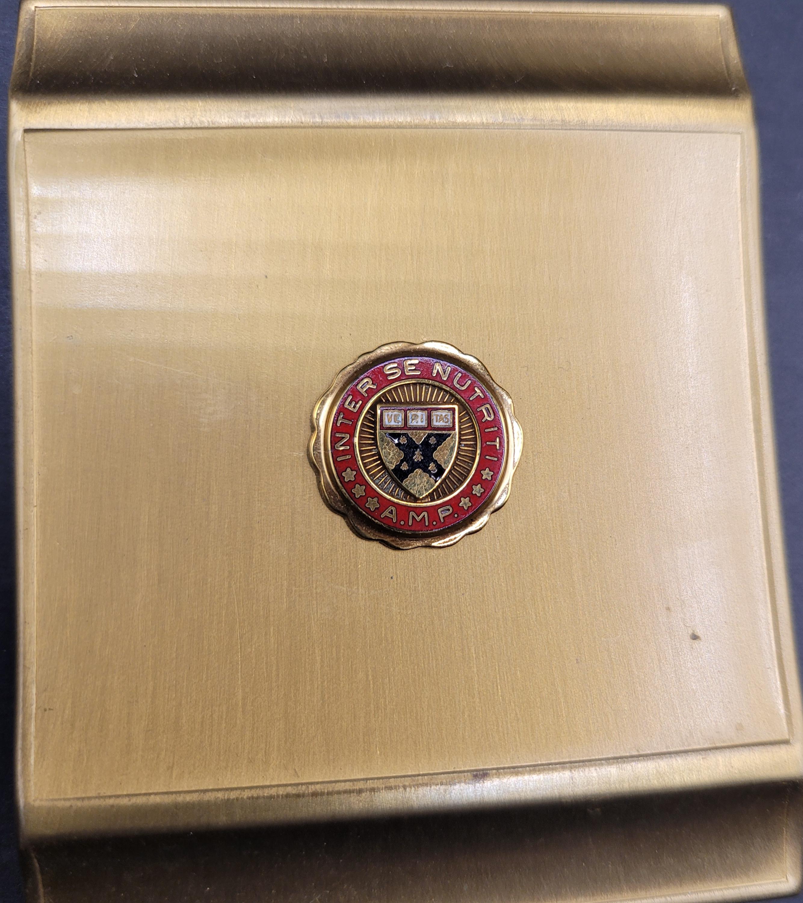 Vintage Powder Compact Harvard University Business School Enamel Badge ...