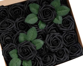 Black Roses Artificial - Etsy