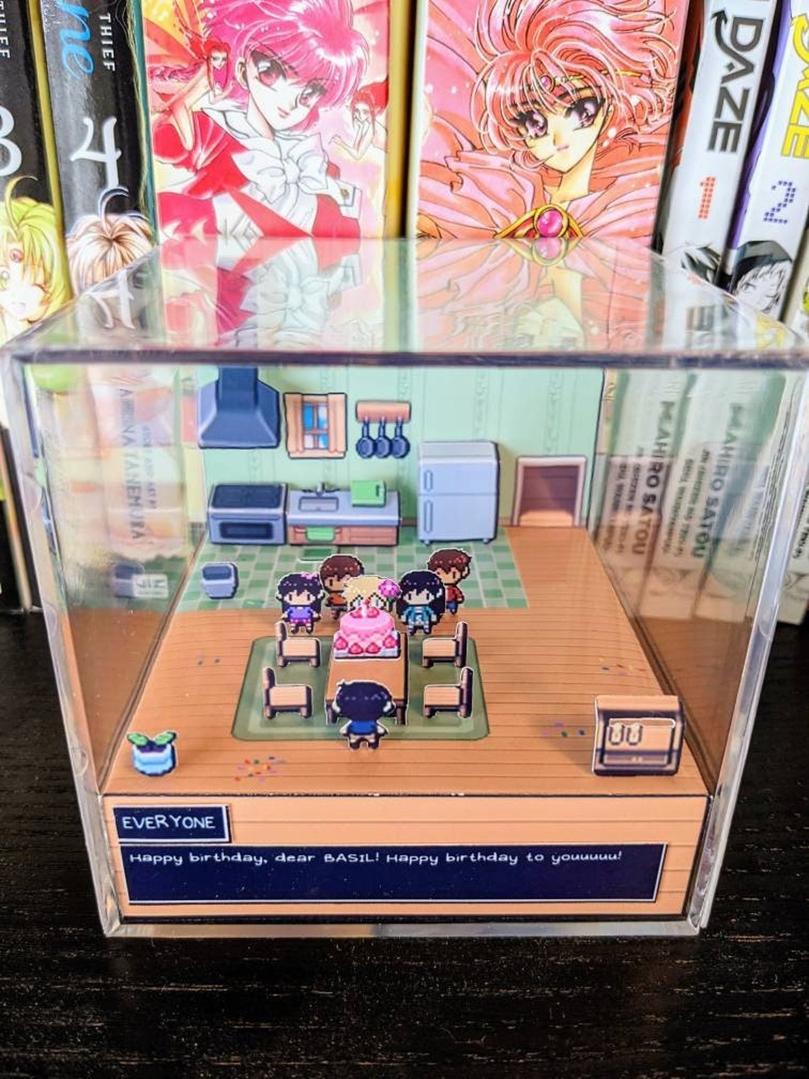 OMORI Basil's Birthday 3D Cube Diorama - Etsy