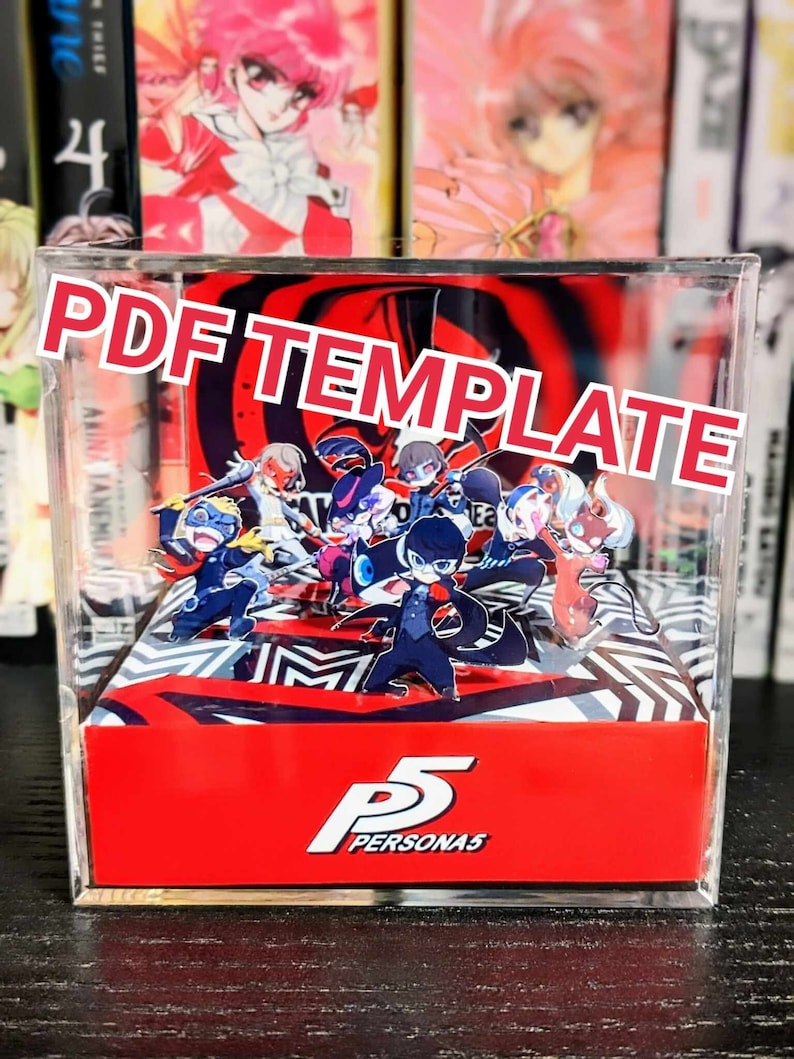 Persona 5 3D Cube Diorama TEMPLATE - Etsy