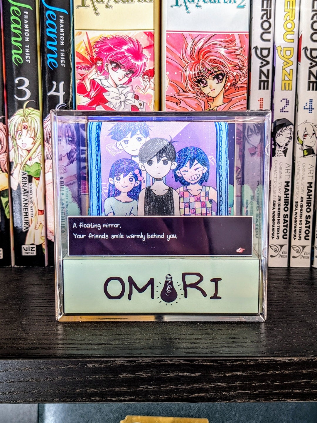 OMORI Your Friends Smile Warmly Behind You Mirror 3D Cube Diorama - Etsy