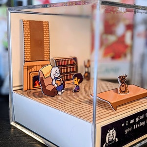 UNDERTALE Toriel Home 3D Cube Diorama - Etsy