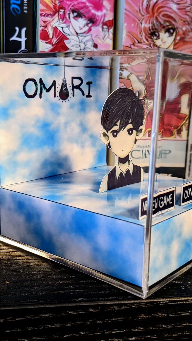OMORI Title Screen 3D Cube Diorama - Sunny Version | Good Ending - Etsy
