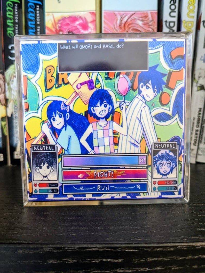 OMORI Friends Boss Battle 3D Cube Diorama | Aubrey, Kel and Hero Battle ...