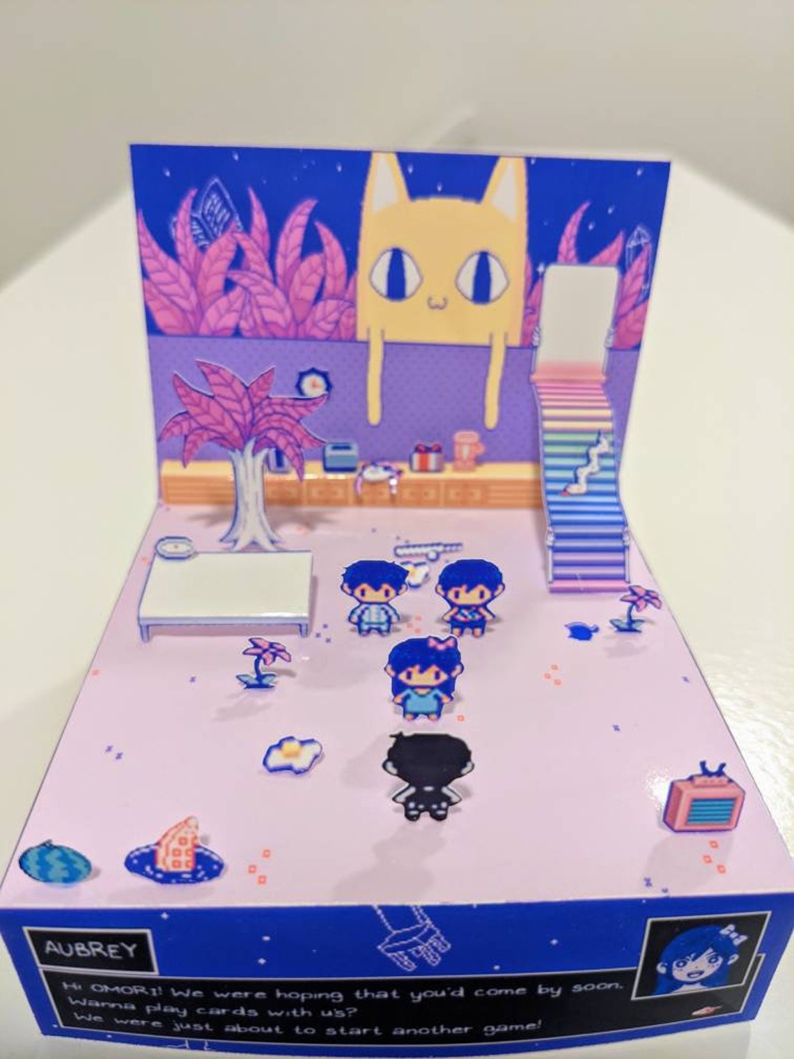 OMORI Neighbor's Room 3D Cube Diorama TEMPLATE | Etsy Canada