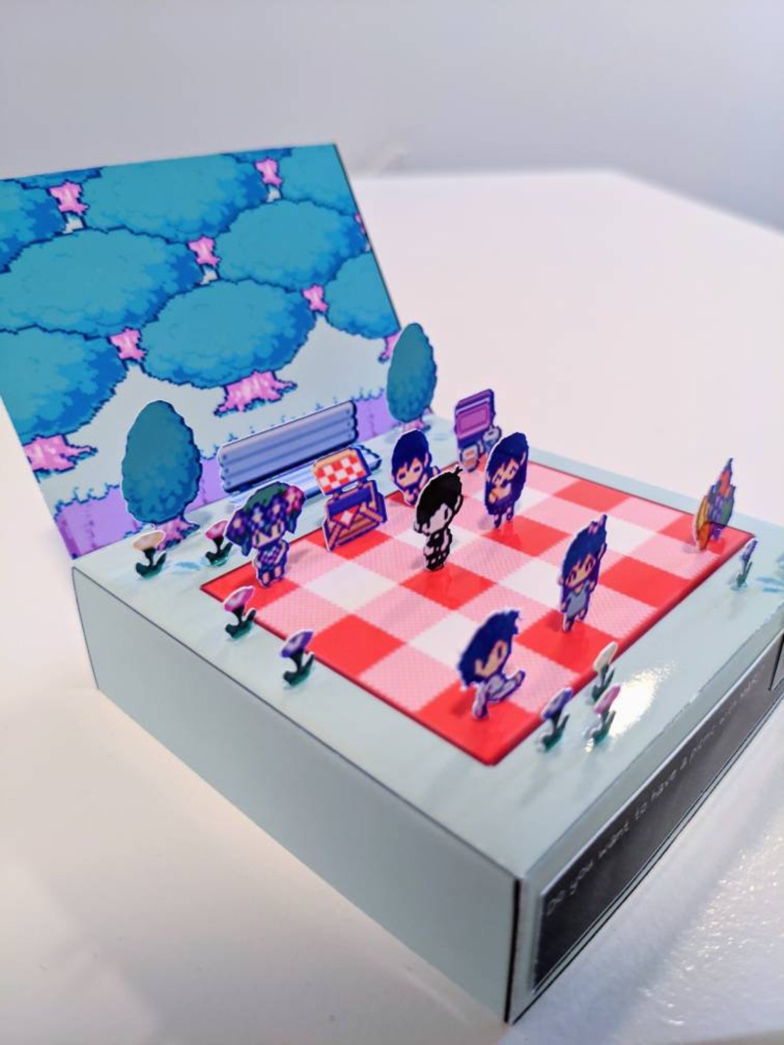 OMORI Mari's Picnic 3D Cube Diorama | Etsy UK