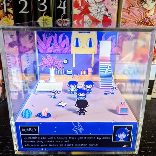 White Space OMORI 3d Cube Diorama - Etsy