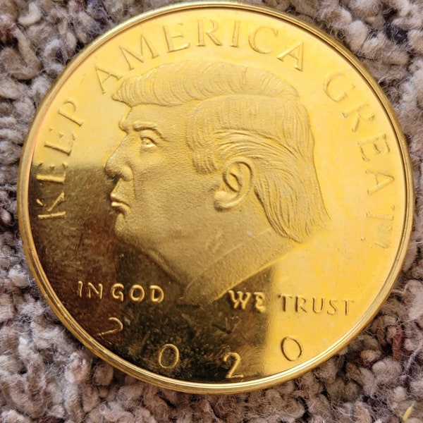 Trump Gold Coin - Etsy