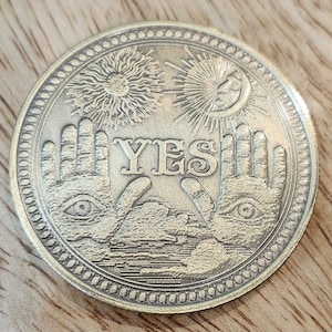 Lucky Decision Yes/no Coin - Etsy