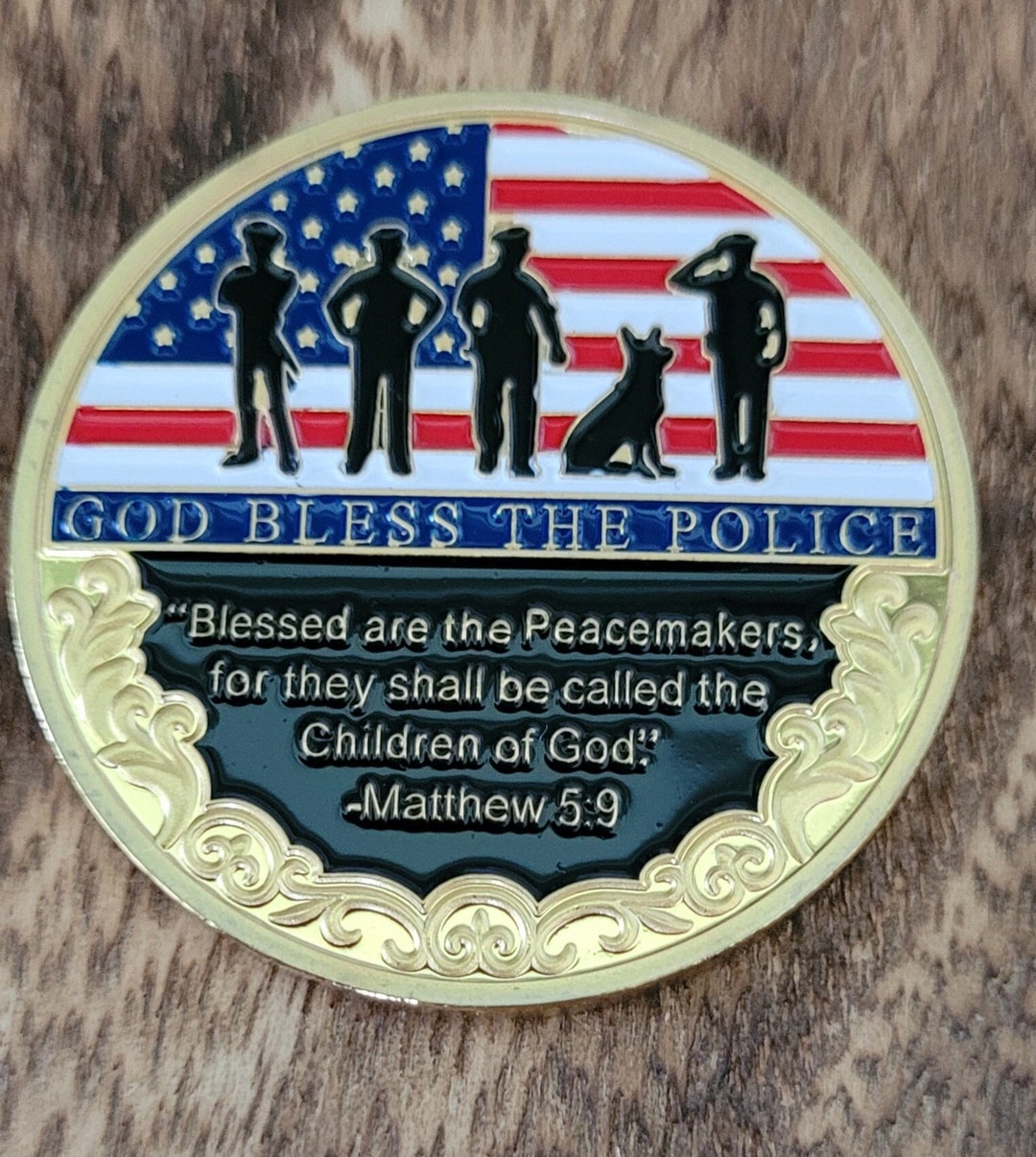 God Bless the Police Thank You Challenge Coin - Etsy