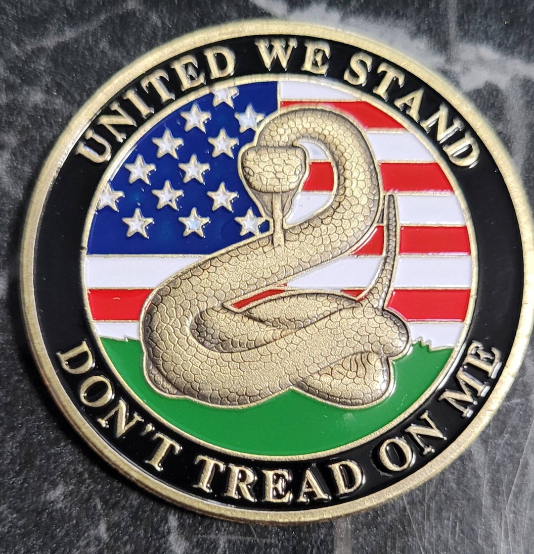 Don't Tread on Me Challenge Coin design 1 - Etsy