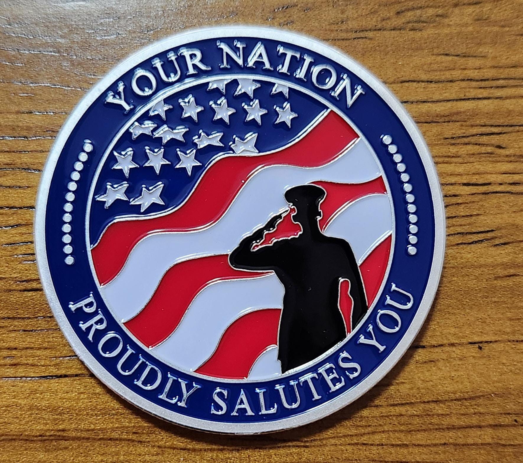 Thank You for Your Service Challenge Coin - Etsy