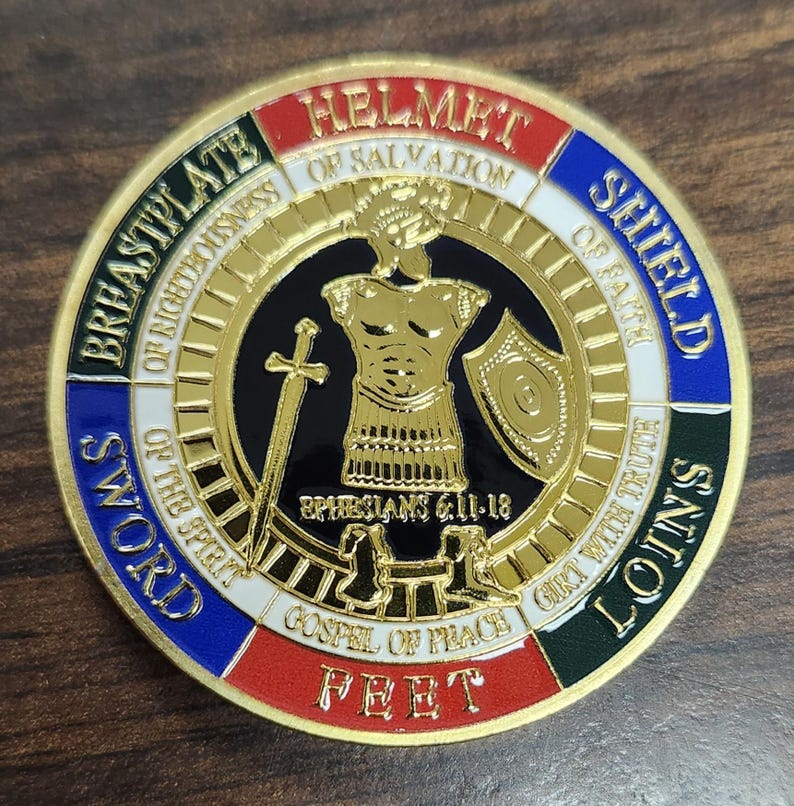 Armor of God Prayer Coin - Etsy