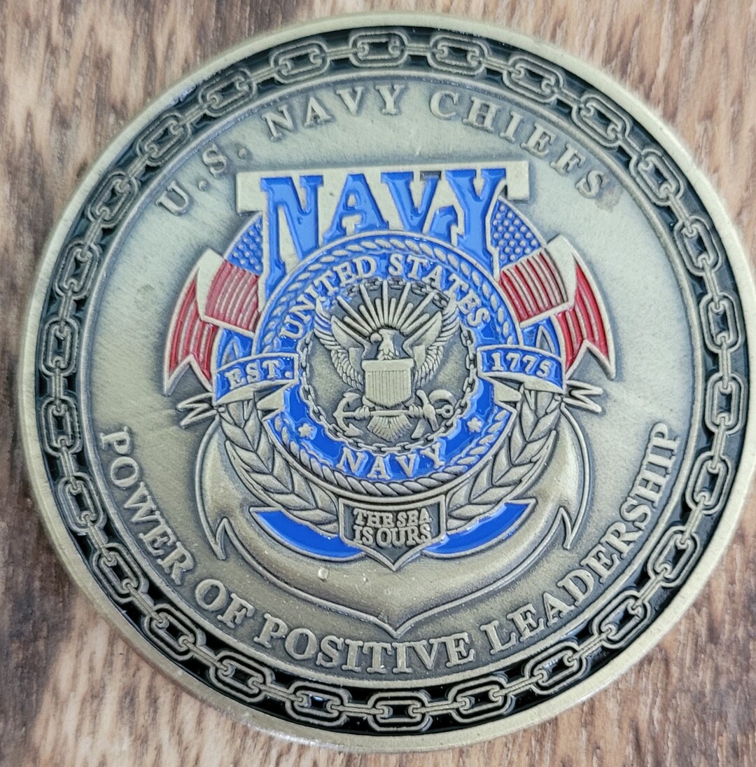 Unite States Navy Chiefs Challenge Coin - Etsy
