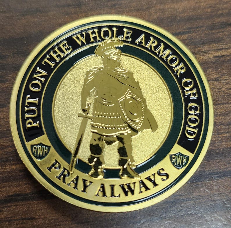Armor of God Prayer Coin - Etsy