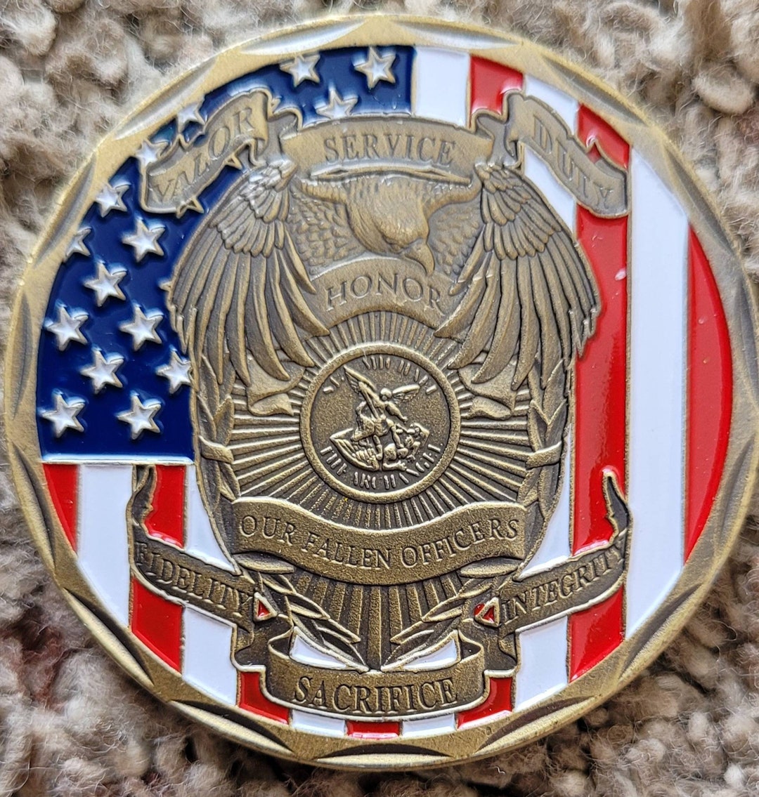 Police Badge St. Michaels Challenge Coin - Etsy