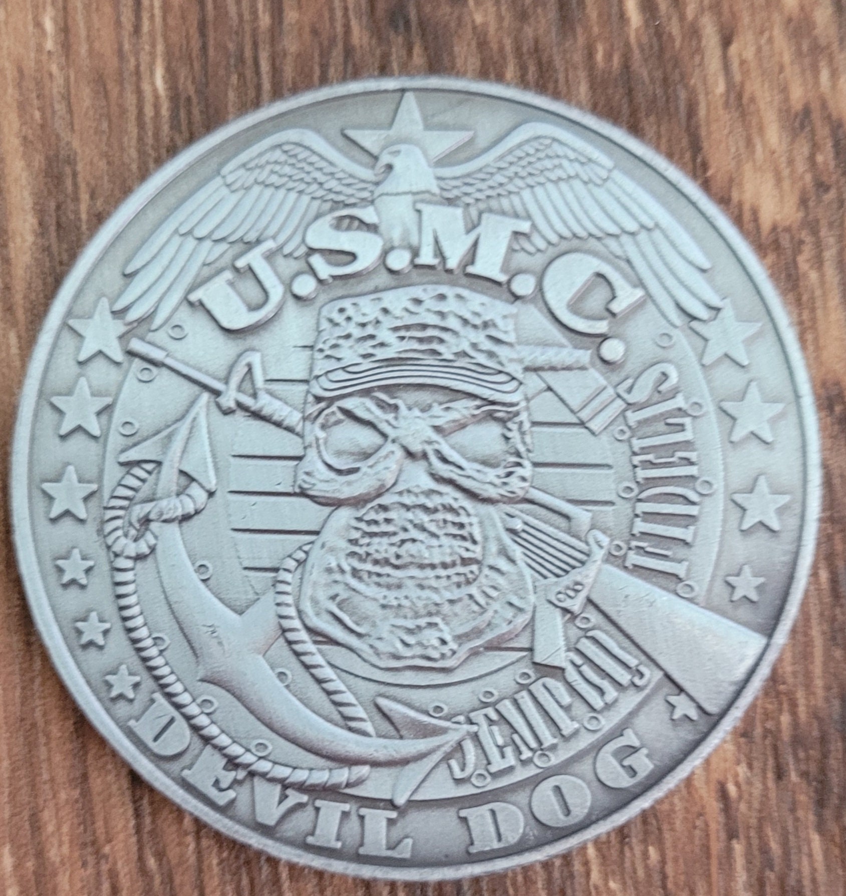 United States Marine Devil Dog Challenge Coin - Etsy
