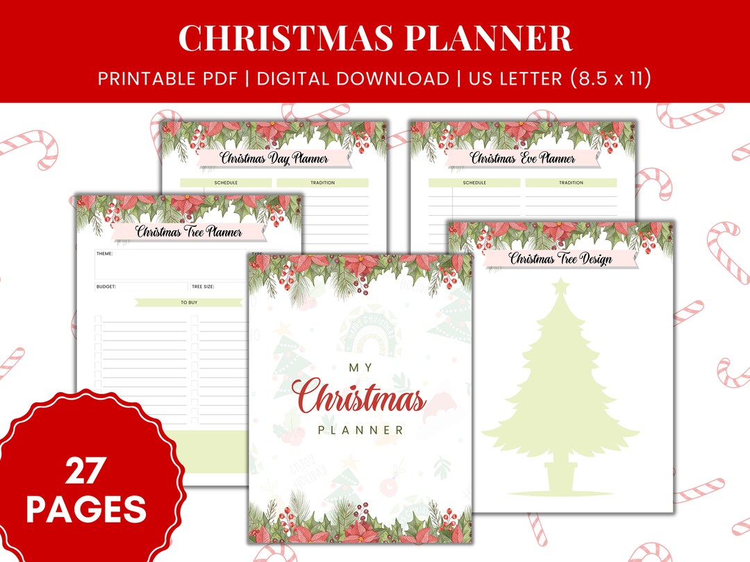 Christmas Planner Printable Holiday Planner Christmas - Etsy