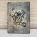Hand Made Memory Tile blue Wings, Memory Block, Angel Wall Art, Memory ...