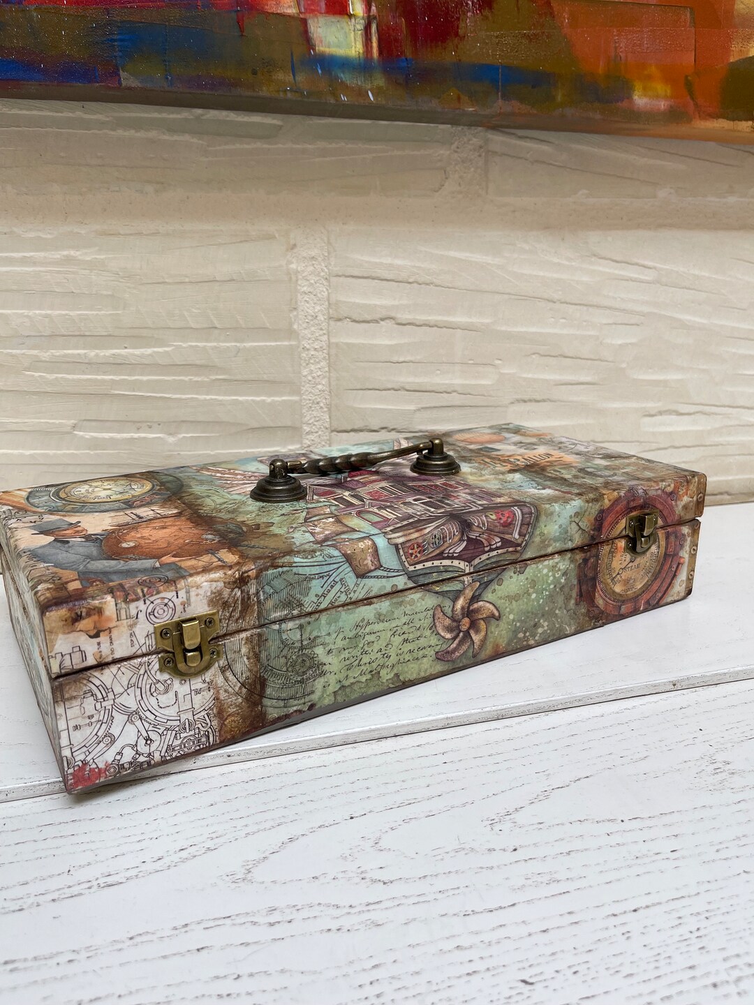 PRE-ORDER - Steampunk Collection Box, Steampunk Jewel Box, Astronomy ...