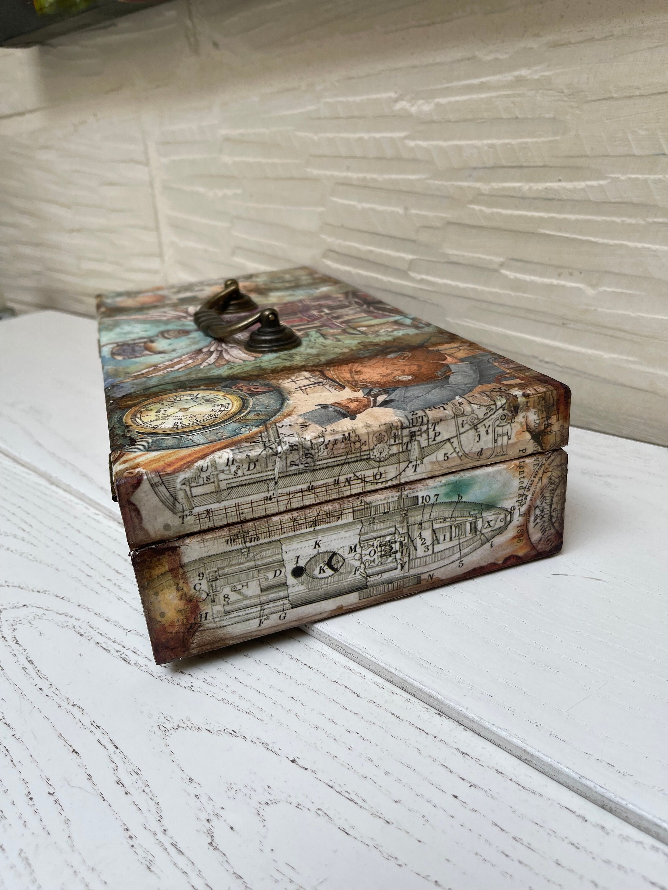 PRE-ORDER Steampunk Collection Box, Steampunk Jewel Box, Astronomy Gift ...