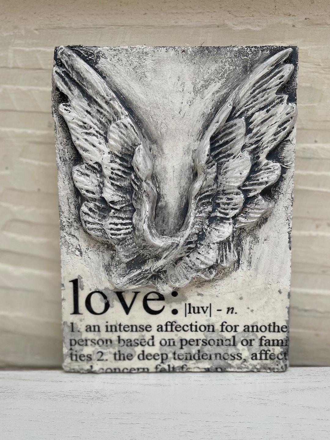 Angel Wings Tile 1. GIFT FOR HER, Memory Tile "angel Wings", Hand Made ...