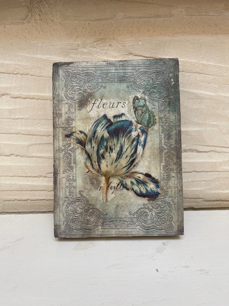 Hand Made Memory Tile blue Wings, Memory Block, Angel Wall Art, Memory ...