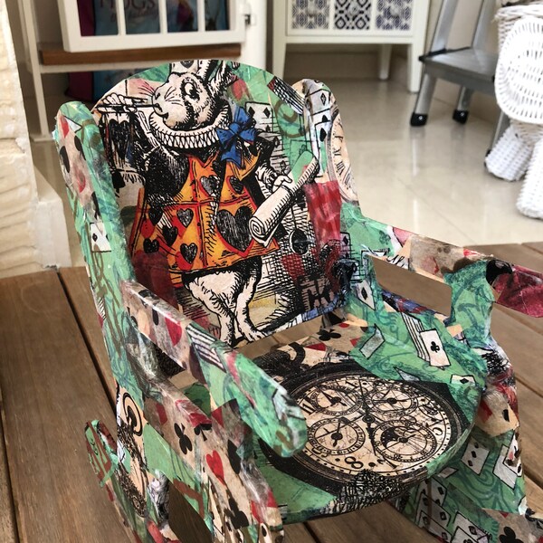 Painted Rocking Chair - Etsy