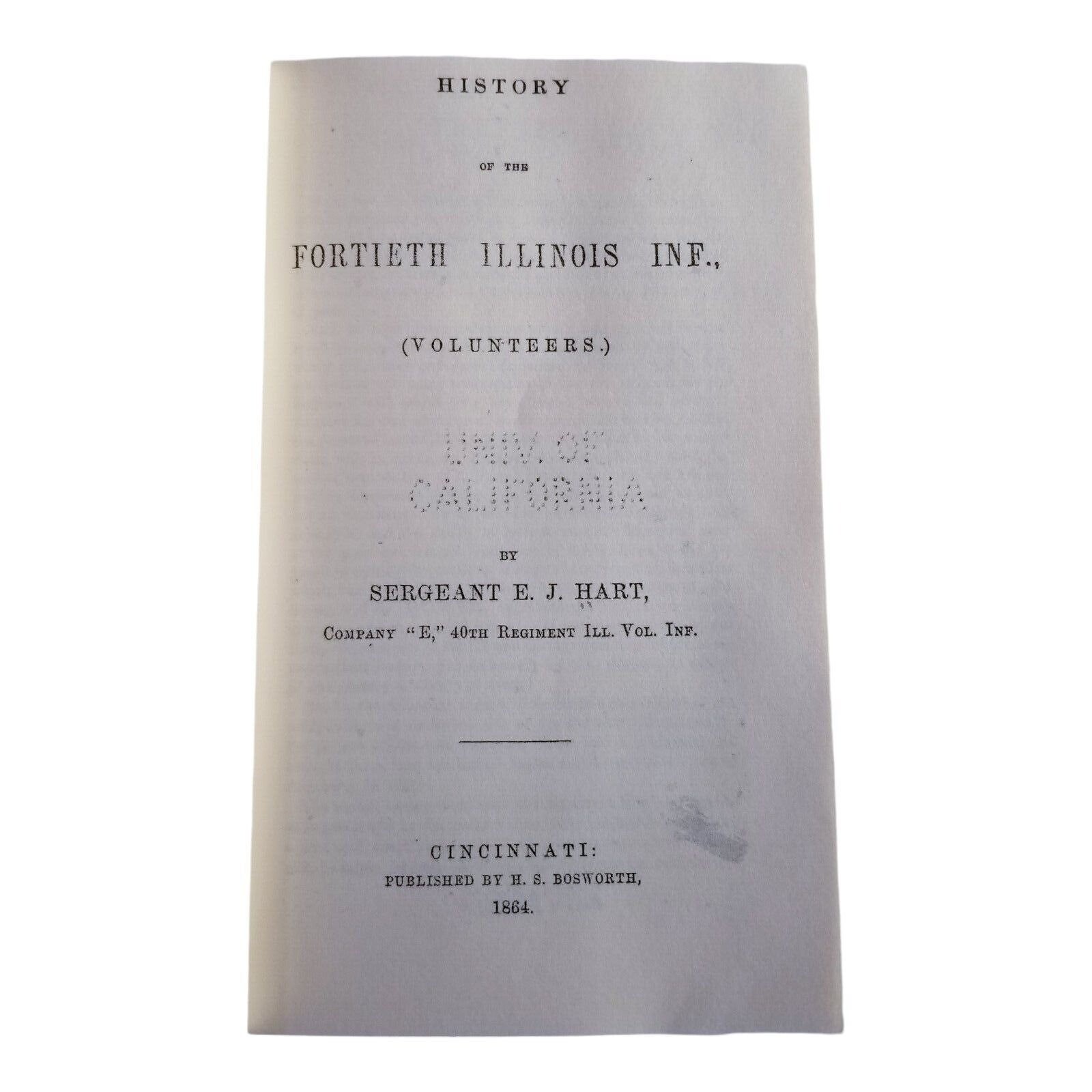 1864 Civil War 40th Illinois Infantry Union Army Eyewitness History ...