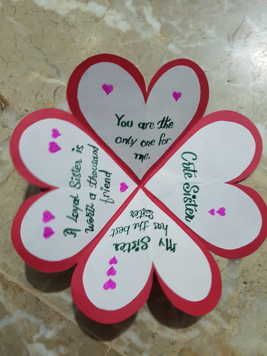 Beautiful Handmade Heart Popup Card for Birthday, Anniversary, Teachers ...