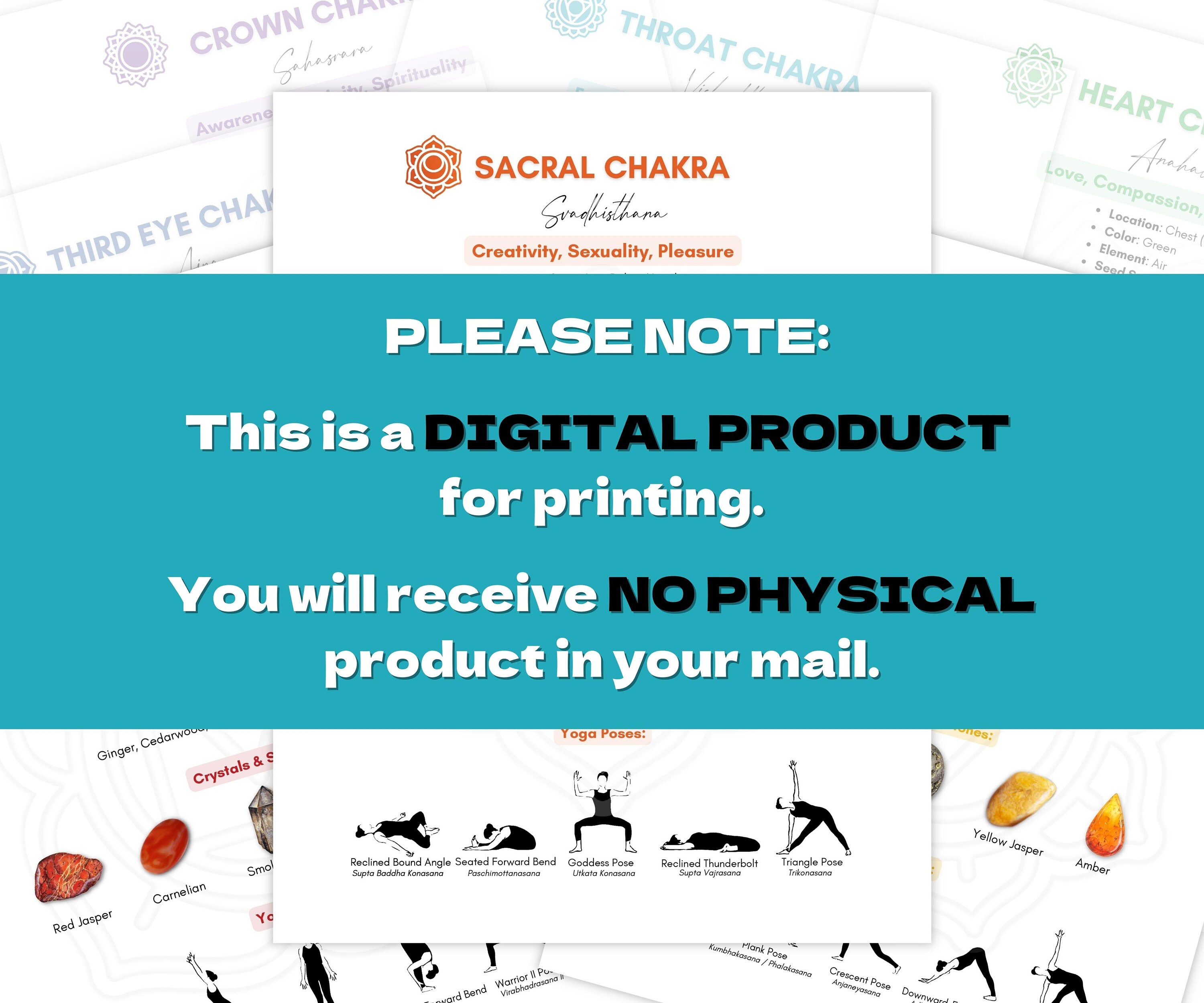 Chakra Printable Cheat Sheets | 7 Chakras Chart | Chakra Reference ...