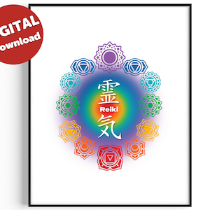 Chakra Poster 7 Chakras Chart Poster Chakra Printable Chakra Art Print Chakra Wall Art Chakra ...