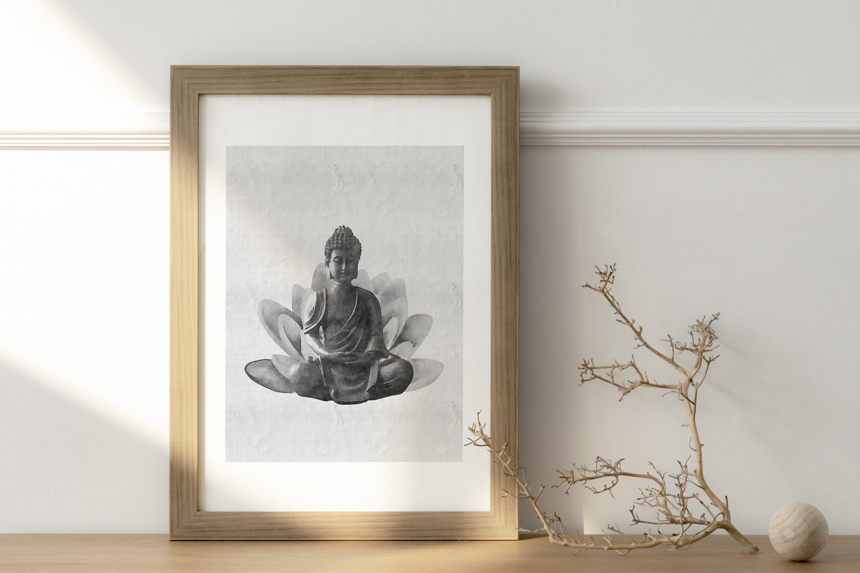 Buddha Printable Poster | Buddha Wall Art | Meditation Poster ...