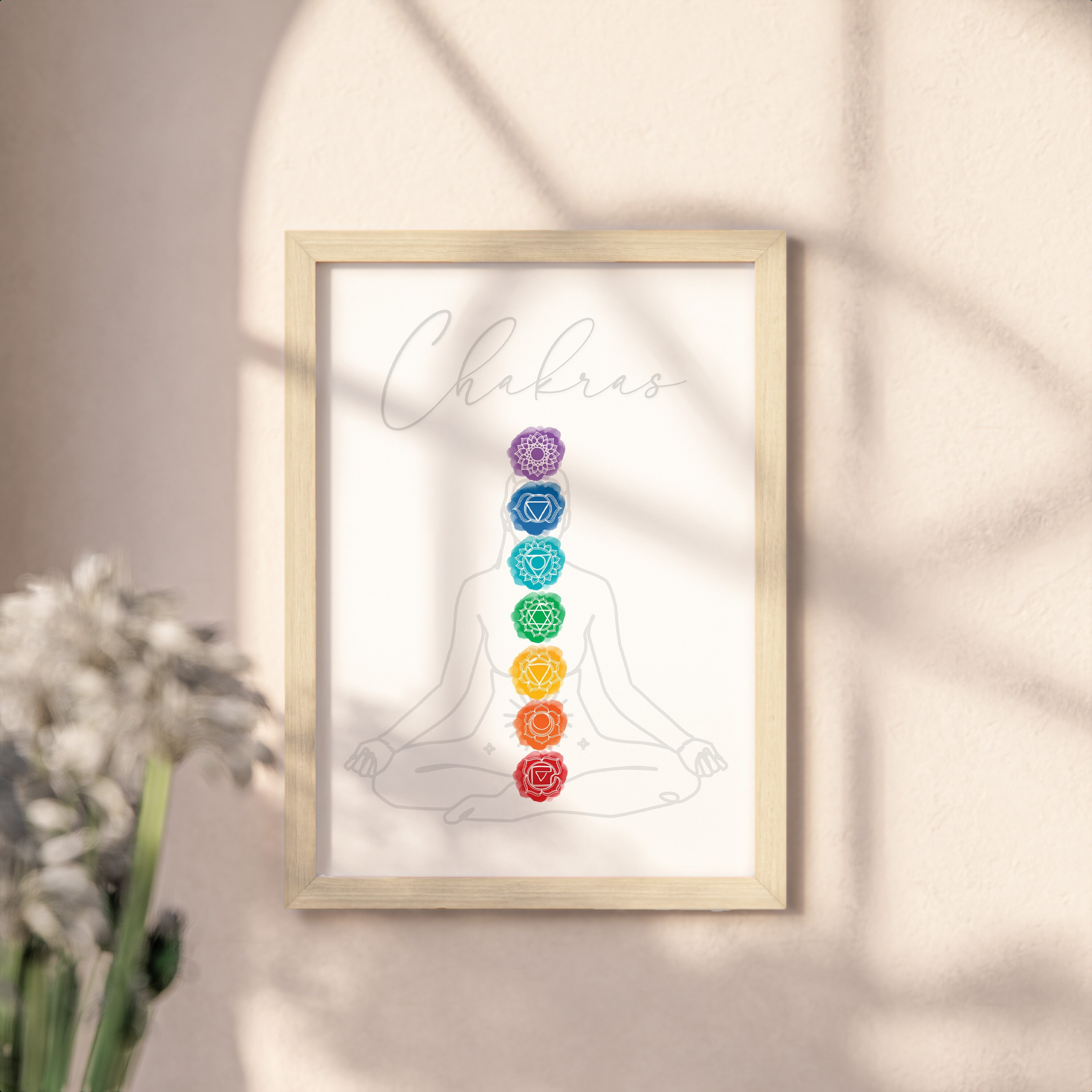 Chakra Art Print Chakra Wall Art Chakra Poster Chakra Printable Poster ...