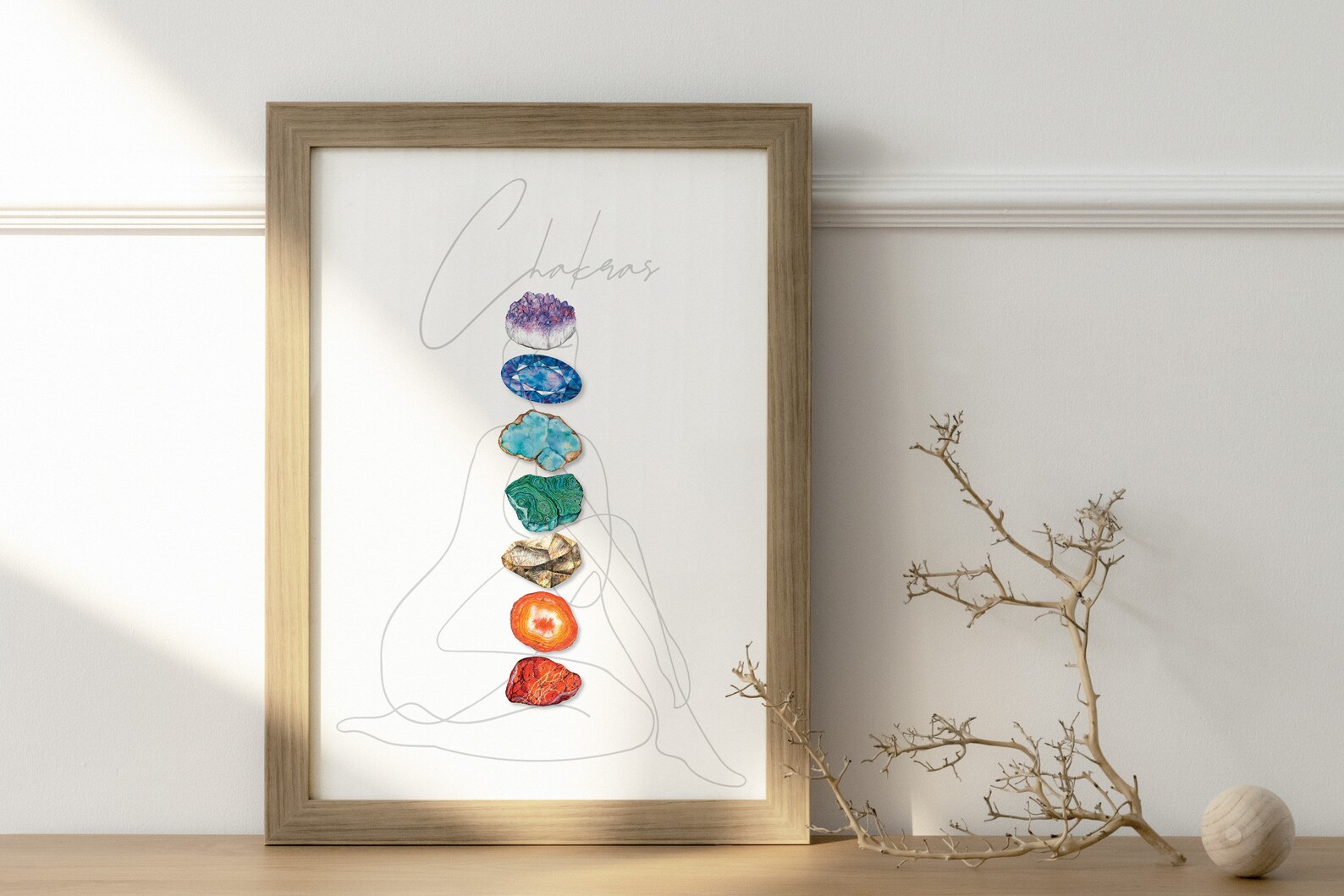Chakra Poster | Chakra Art Print | Chakra Art Printable | Yoga Studio ...