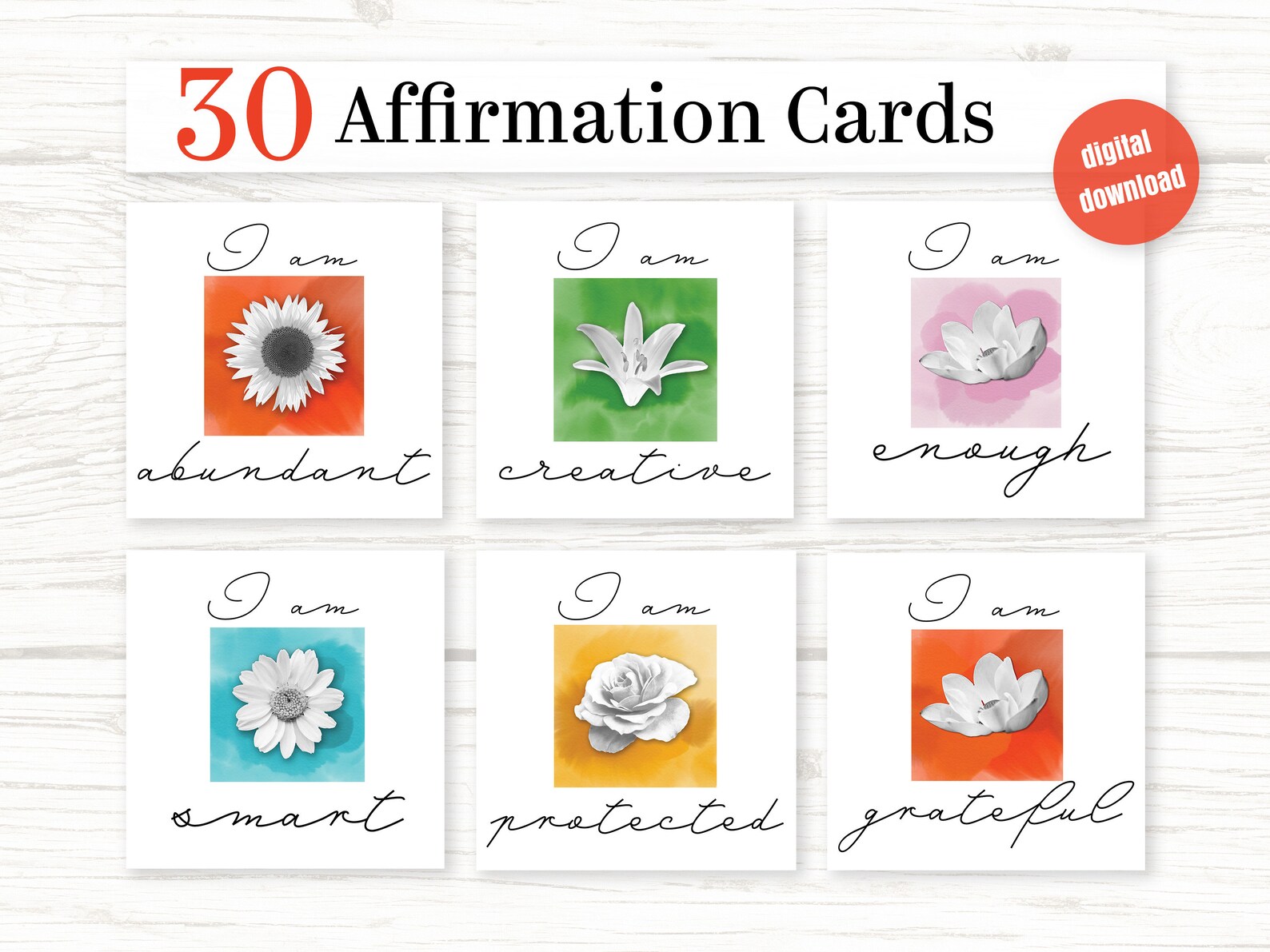 Printable Affirmation Cards Daily Affirmation Cards - Etsy