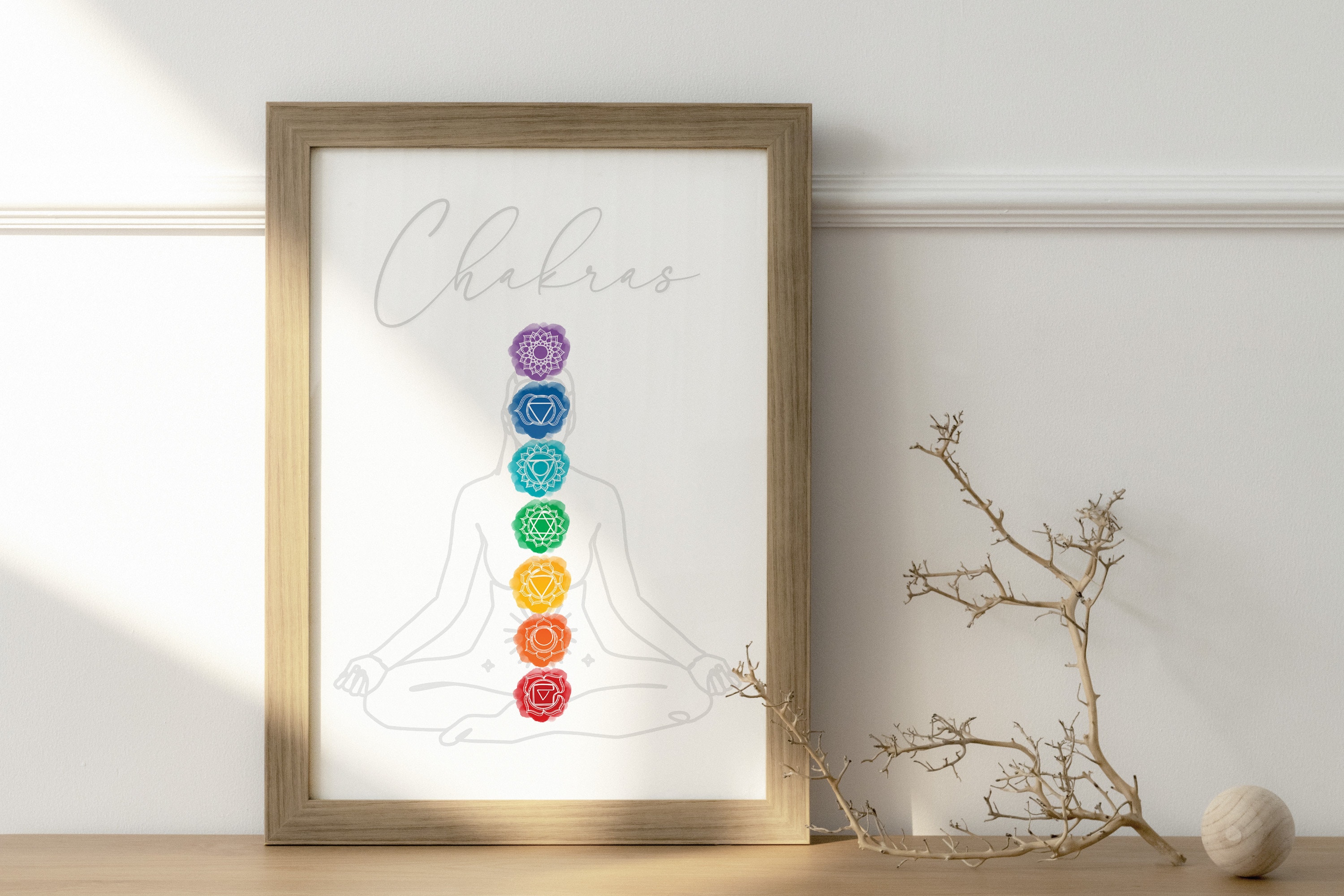 Chakra Art Print Chakra Wall Art Chakra Poster Chakra Printable Poster ...