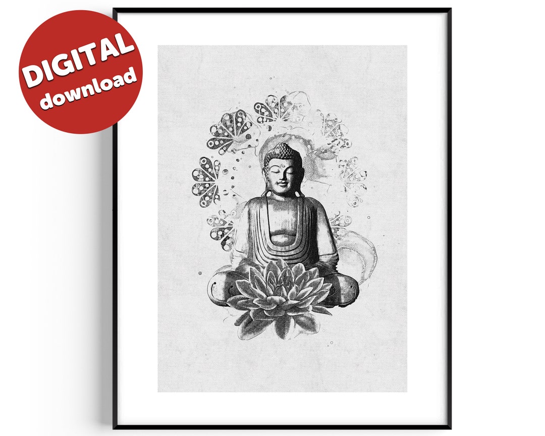 Buddha Wall Art | | Buddha Printable | Printable Spiritual Art | Buddha ...