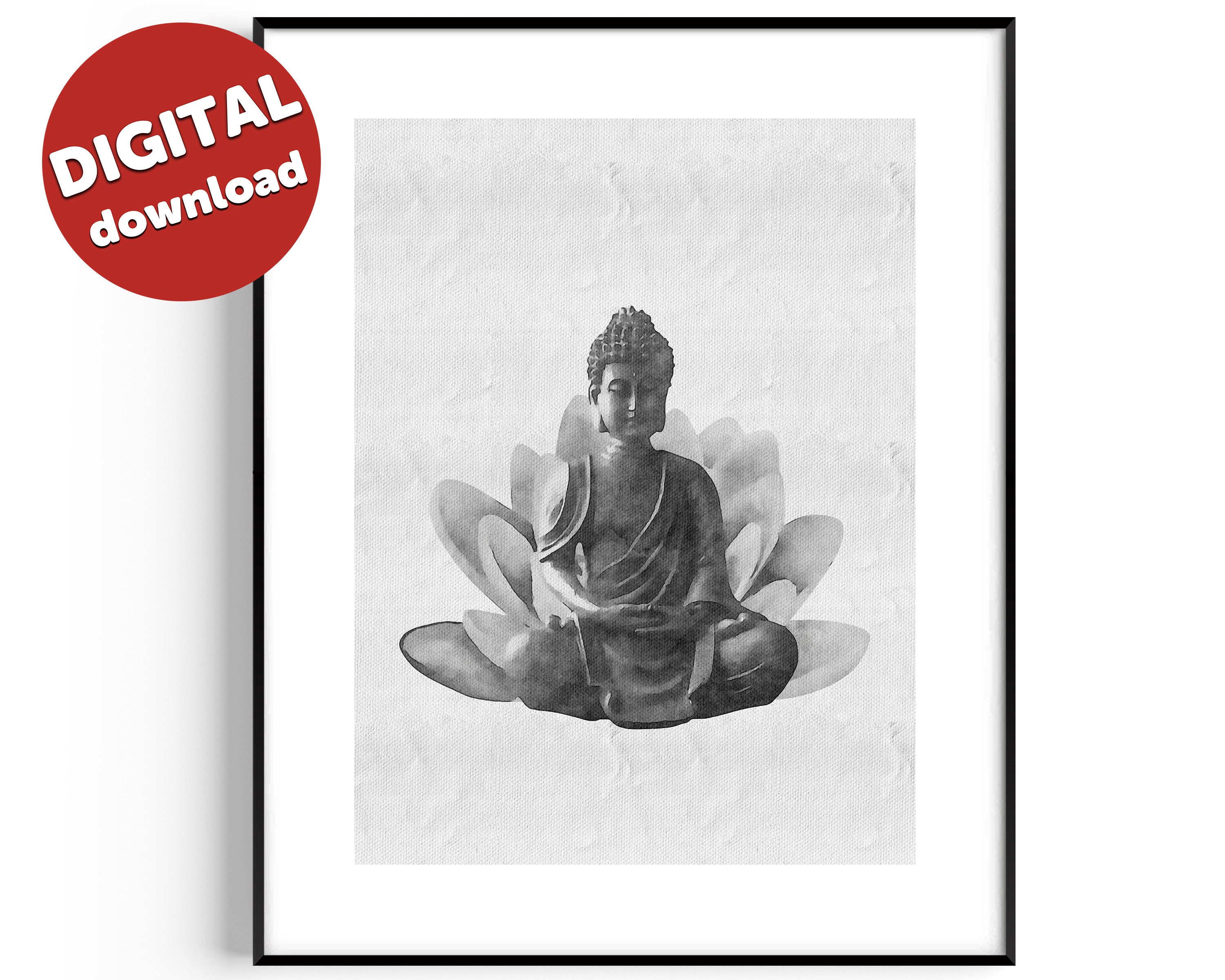 Buddha Printable Poster | Buddha Wall Art | Meditation Poster ...