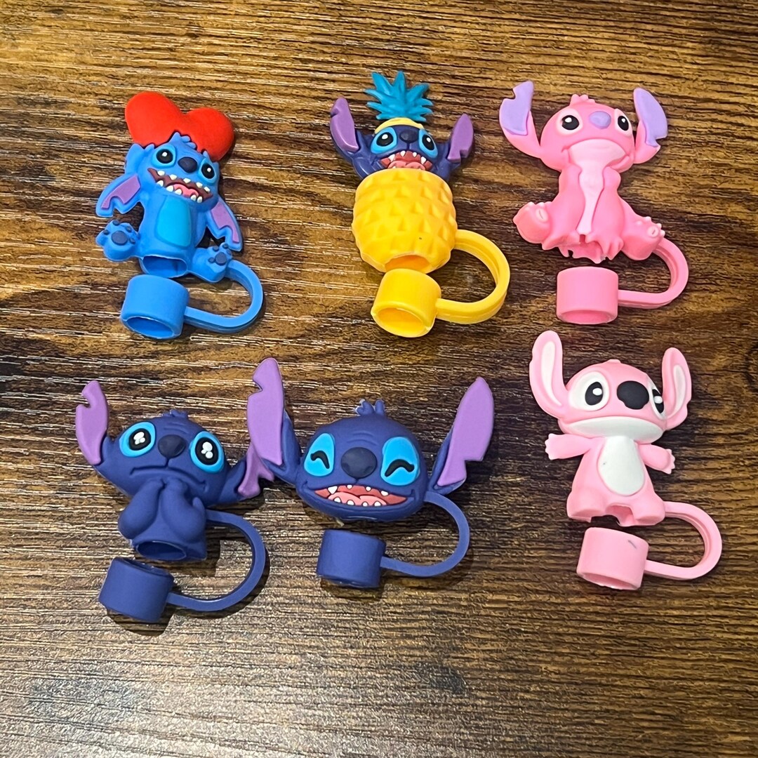 Stitch Alien 3D Straw Toppers - Etsy