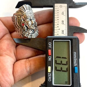 Aztec Sun God Warrior Ring Silver 925 Anillo Tonatiuh Sol Dios Azteca ...