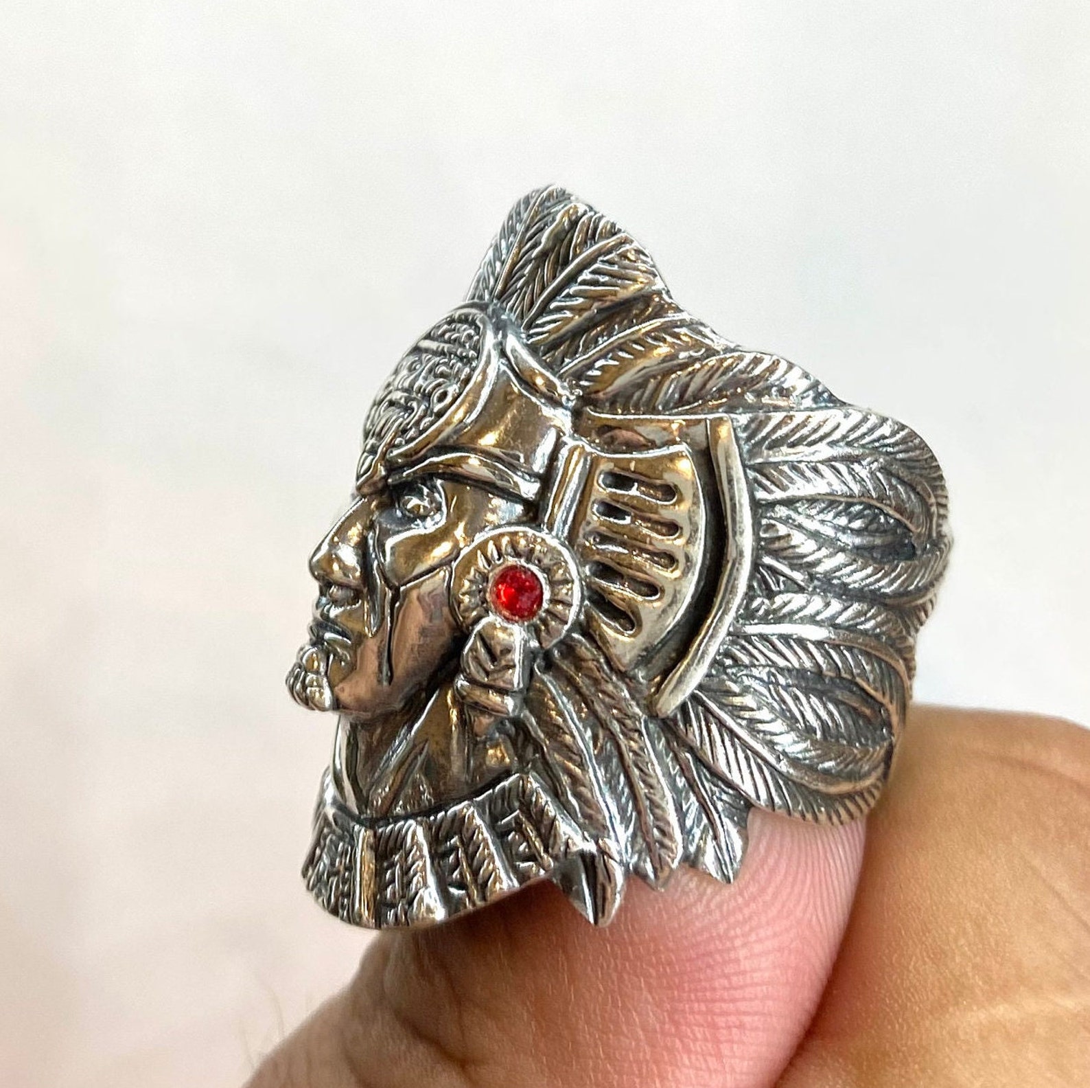 Aztec Sun God Warrior Ring Silver 925 Anillo Tonatiuh Sol Dios - Etsy