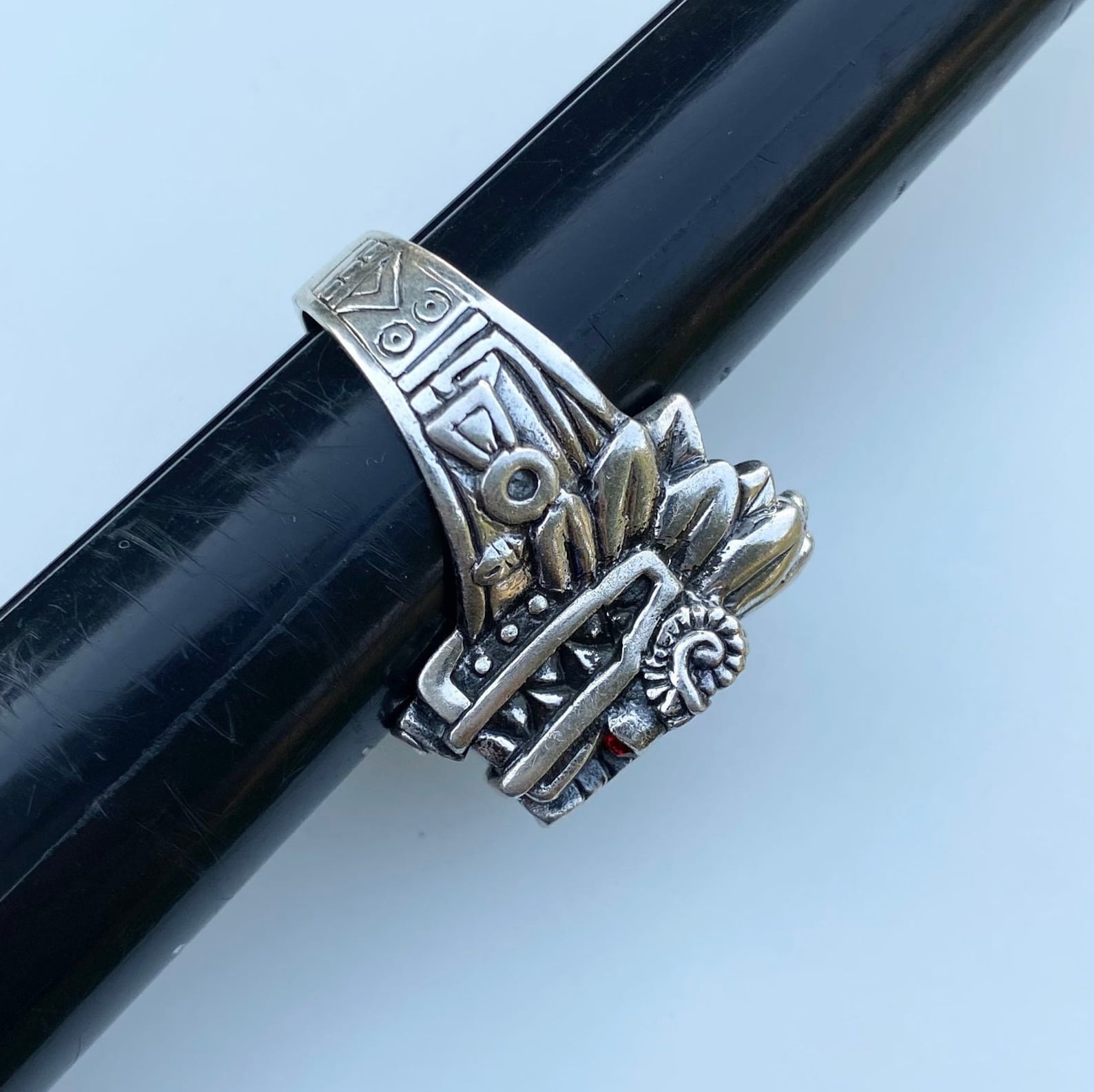 Quetzalcoatl Aztec - Kukulkan Mayan Ring Solid Silver 925 / Azteca ...