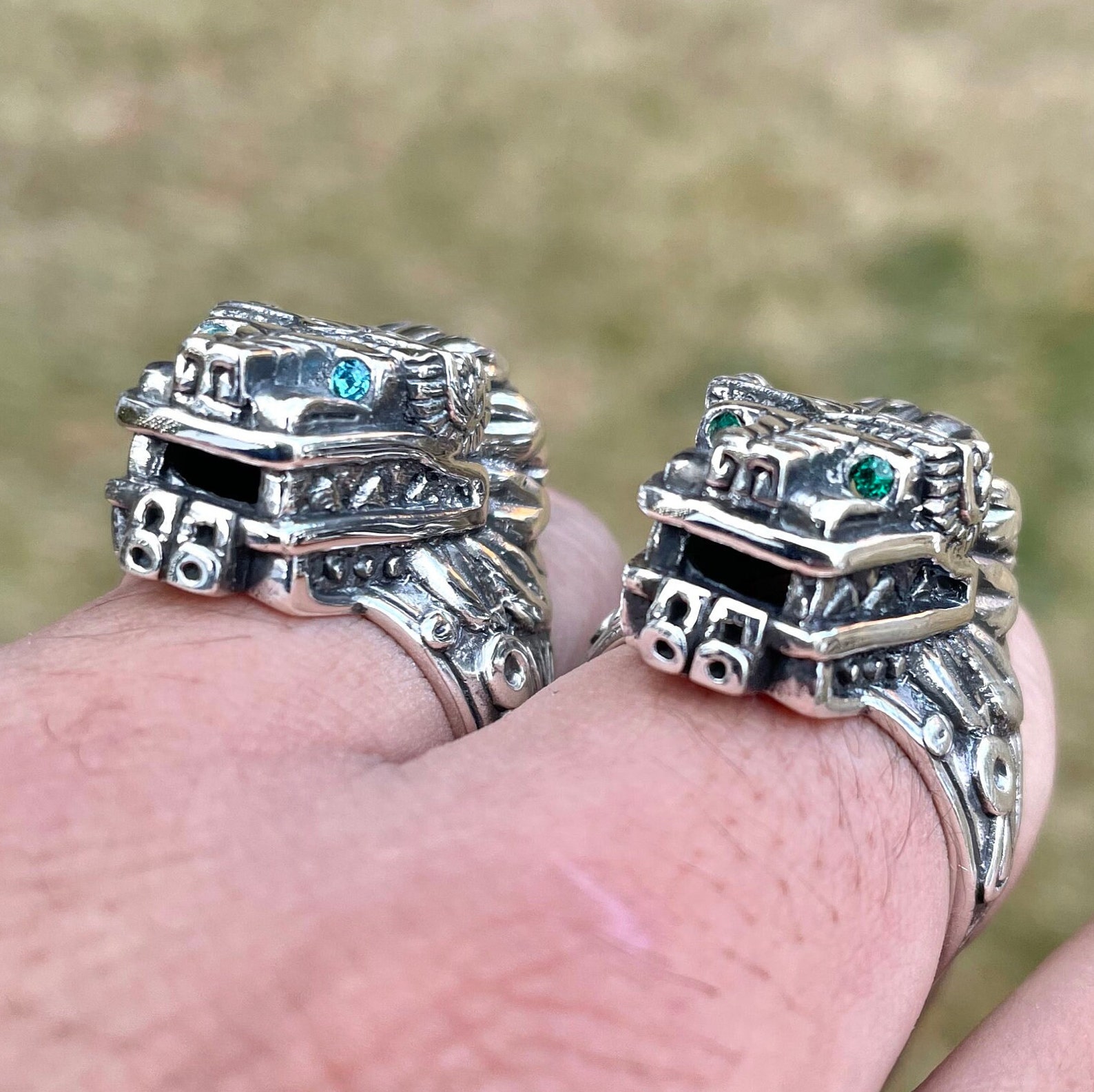 Quetzalcoatl Aztec - Kukulkan Mayan Ring Solid Silver 925 / Azteca ...