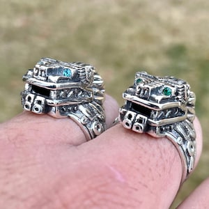 Quetzalcoatl Aztec - Kukulkan Mayan Ring Solid Silver 925 / Azteca ...