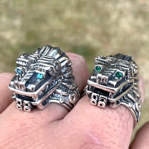 Quetzalcoatl Aztec - Kukulkan Mayan Ring Solid Silver 925 / Azteca ...